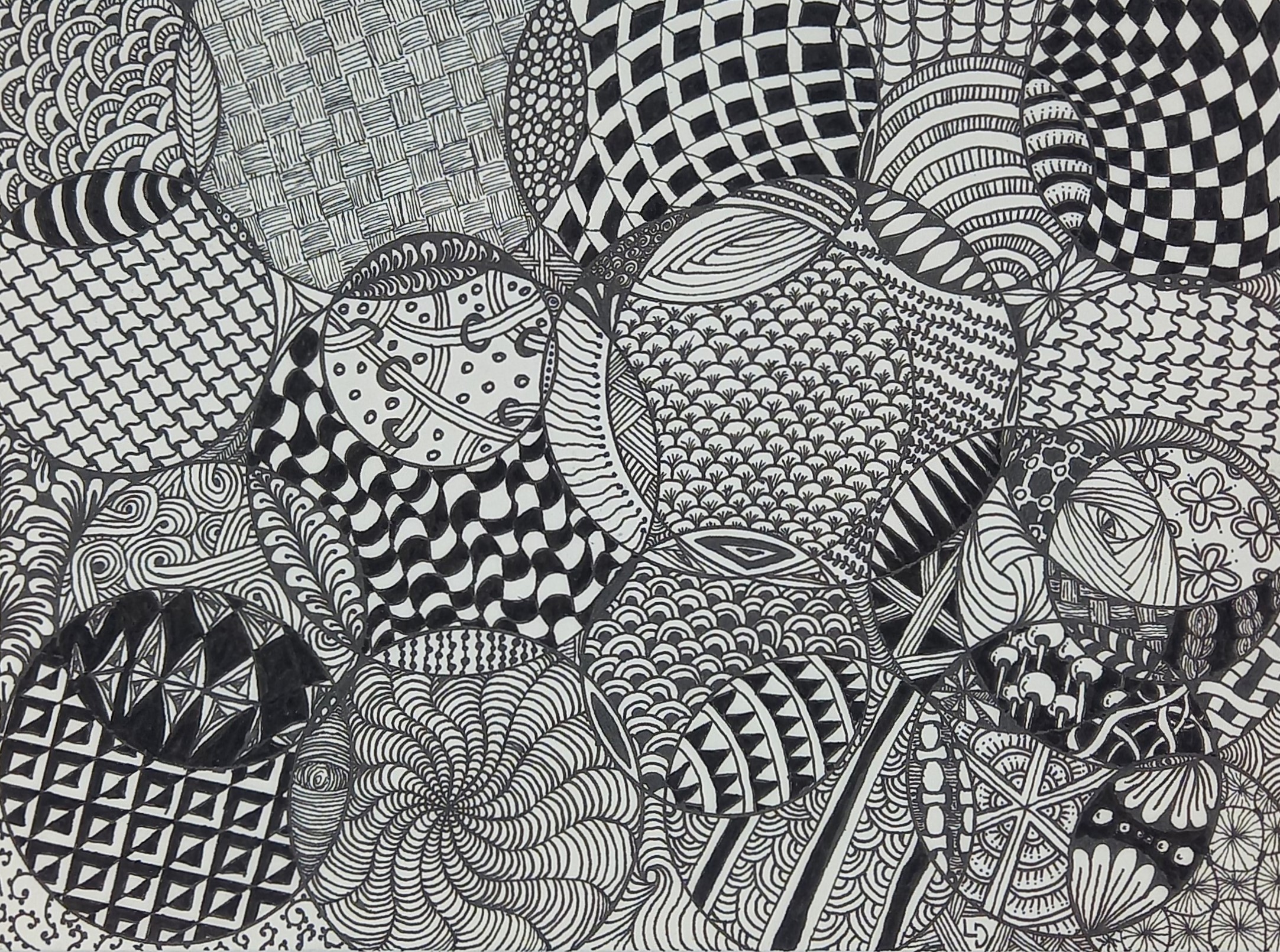 Zentangle Circle Patterns Step By Step